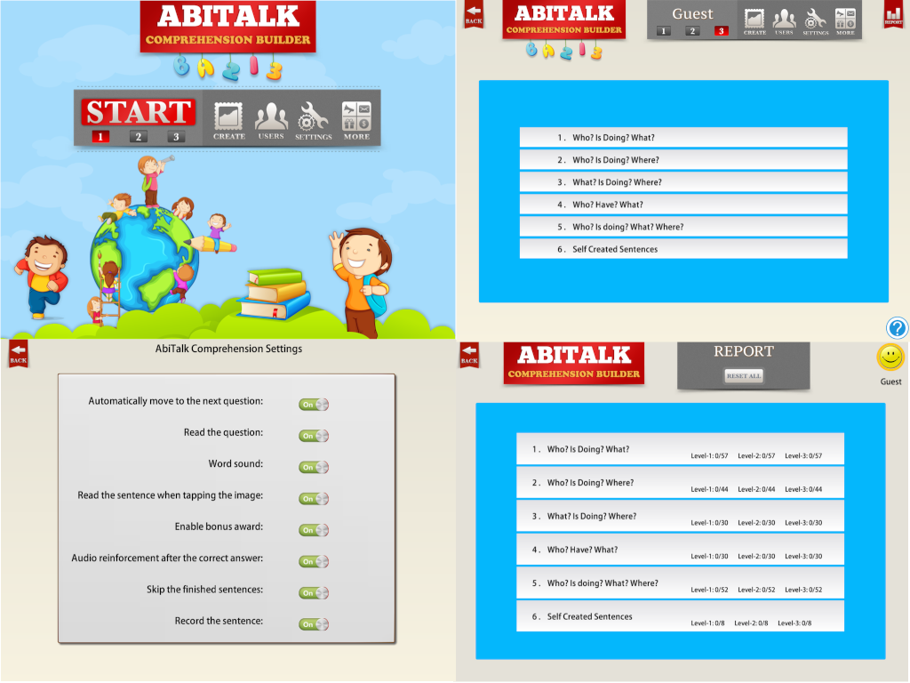 AbiTalk Comprehension Builder